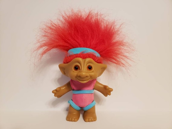 Vintage Ace Novelty Treasure Troll Doll Exercise Workout | Etsy
