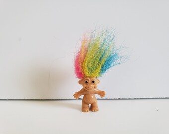 Russ Troll Doll Rainbow Hair Vintage - Etsy