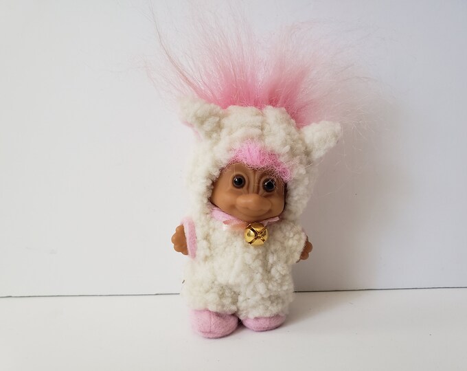 Vintage Russ Troll Doll Sheep Lamb Pink Hair Trolls 3" - Etsy