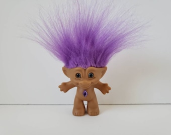 Vintage Ace Novelty Treasure Troll Doll Orange Hair Orange - Etsy