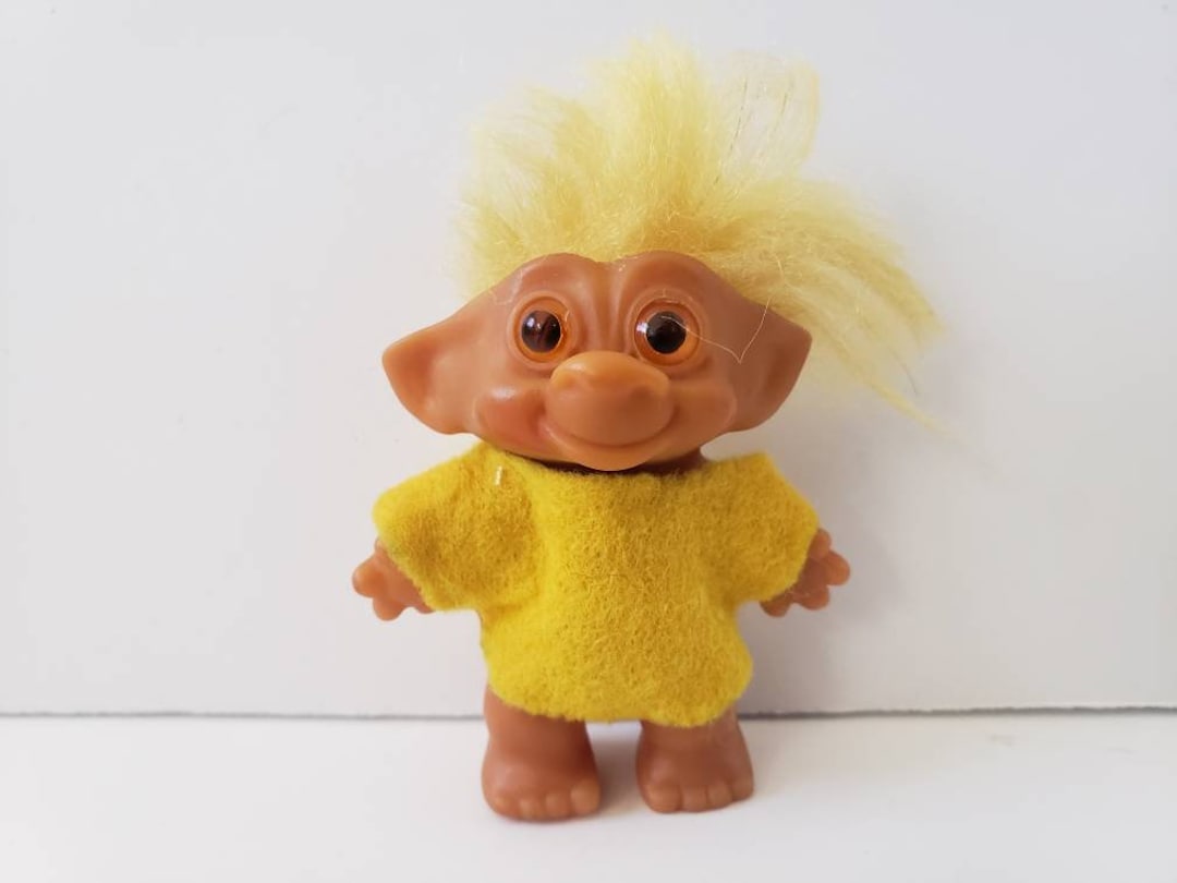 Vintage Wishnik Uneeda Doll Double Horseshoe Troll, Yellow Hair, 60s ...
