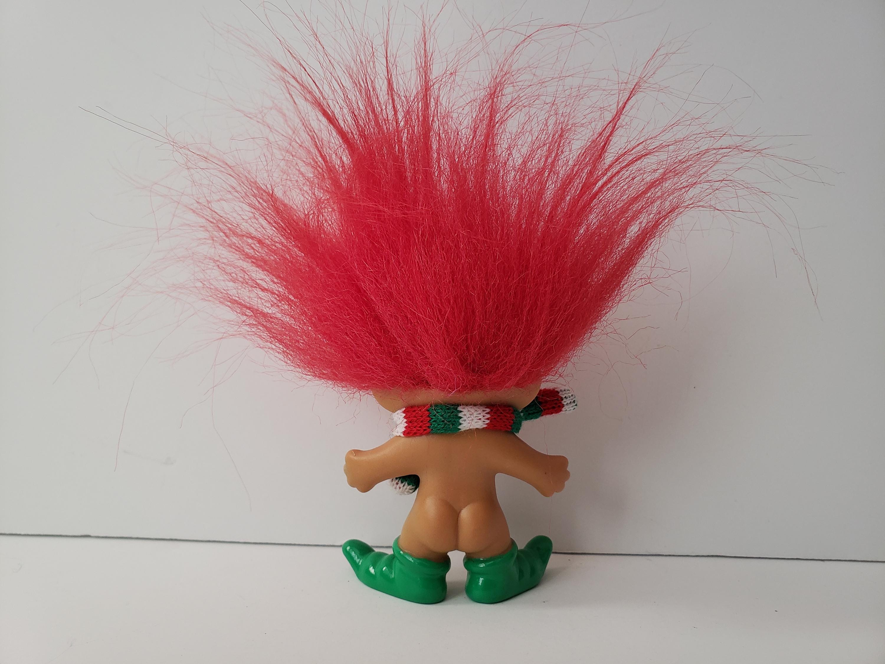 Vintage Russ Troll Doll Christmas Elf Red Hair Trolls 3" - Etsy