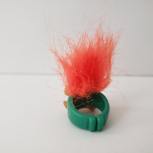 Vintage Russ Troll Doll Ring, Orange Hair, Troll Jewelry, Funky Brooch ...