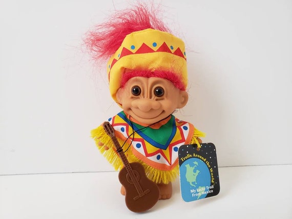 Vintage Russ Troll Doll Around the World Mexico Mexican Red - Etsy