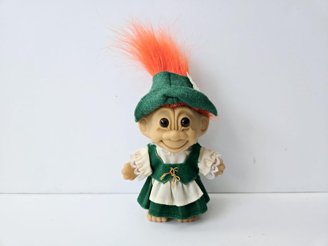 Vintage Russ Troll Doll, German Girl, Orange Hair 5" Trolls - Etsy