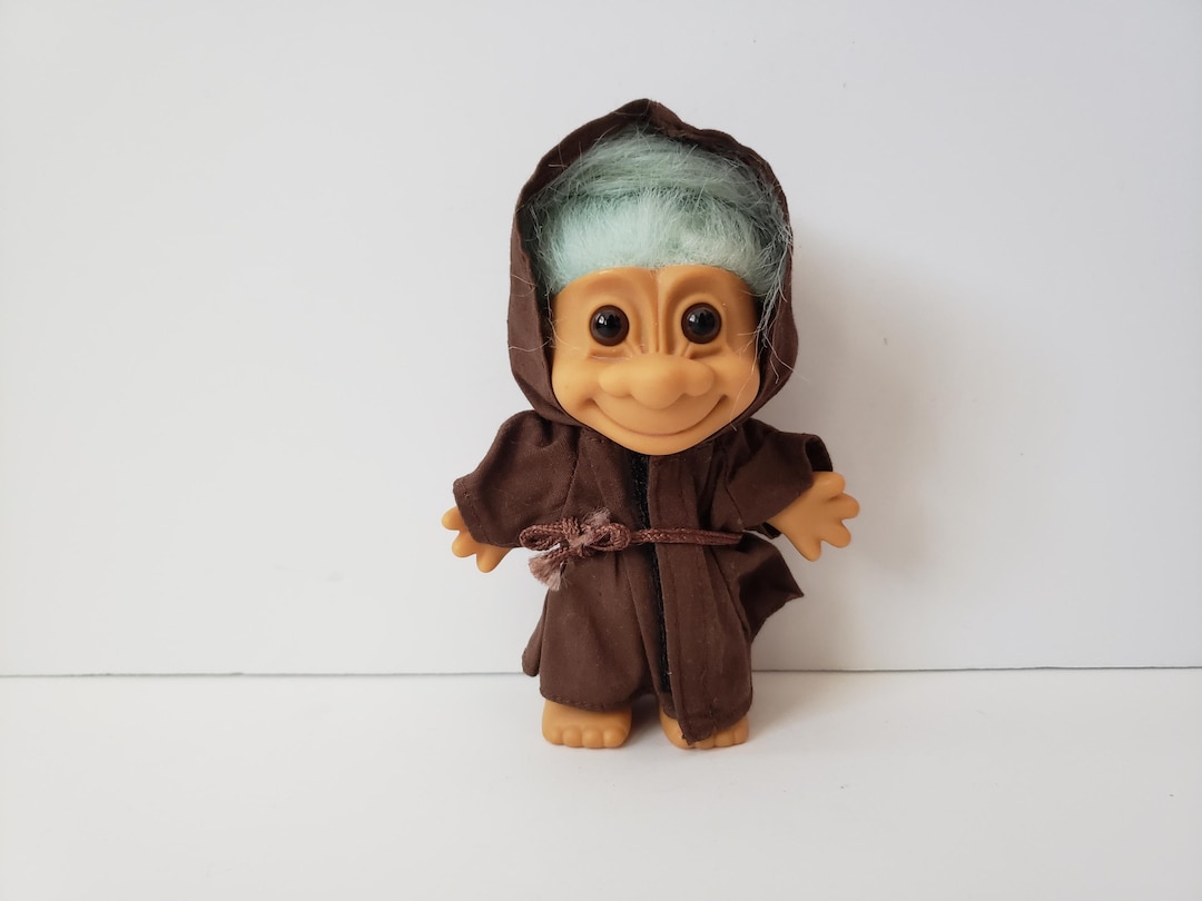 Vintage Troll Doll, Monk, Russ Troll Doll, Blue Hair Trolls 5 - Etsy