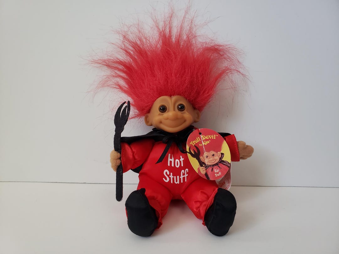 Vintage Russ Troll Doll, Valentines Day Troll, Hot Stuff, Devil Troll ...