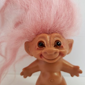 Vintage Troll Doll 1960s, Pink Hair, Trolls 2.5 Unmarked, Possibly 60s ...