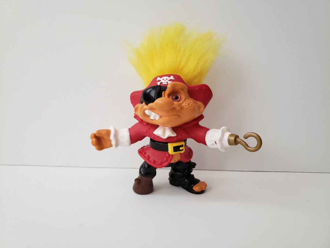Vintage Hasbro the Original Battle Troll Doll 5, 1992, Pirate Troll ...