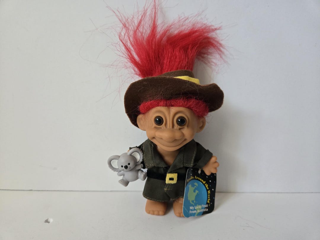 Vintage Russ Around the World Troll Doll Australia Australian With ...