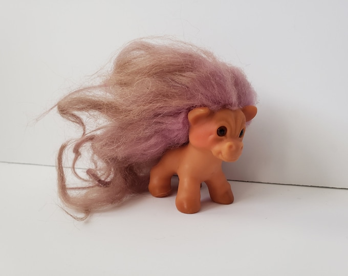 Vintage Dam Horse Troll Doll, 1964 Dam Made in Denmark, Purple Hair ...
