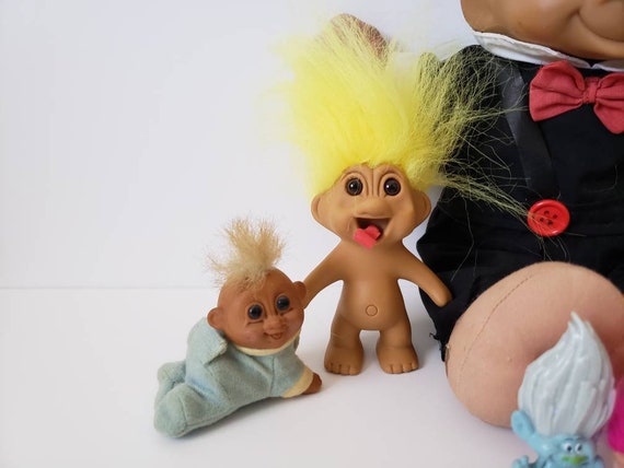Dolls & Action Figures Toys & Games Toys Lot of Troll dolls Green hair ...