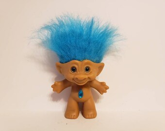 Vintage Ace Novelty Treasure Troll Doll Red Hair Red Diamond | Etsy
