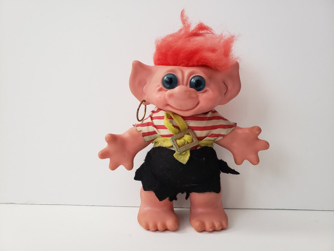 Vintage Dam Troll Doll Bank Pirate Troll Bank Made in - Etsy