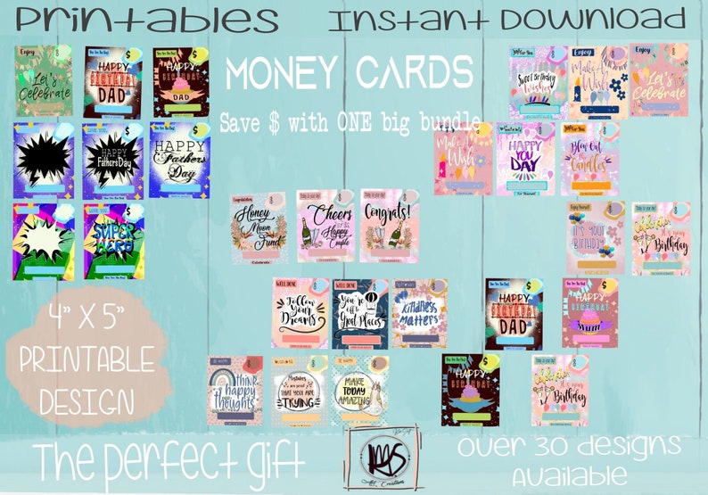 Money Cards, Gifts, Birthday, Celebration, Printable, Download ...
