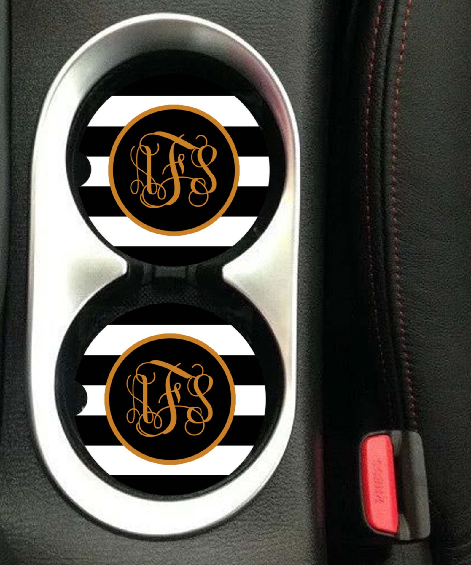 Car Coaster Monogrammedpersonalized Car Coastermonogram Car | Etsy