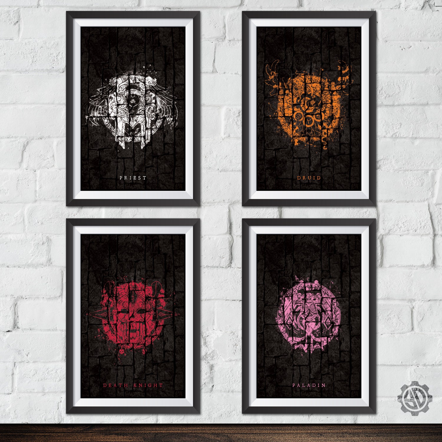 World Of Warcraft Wow Druid Class Crest Poster Etsy