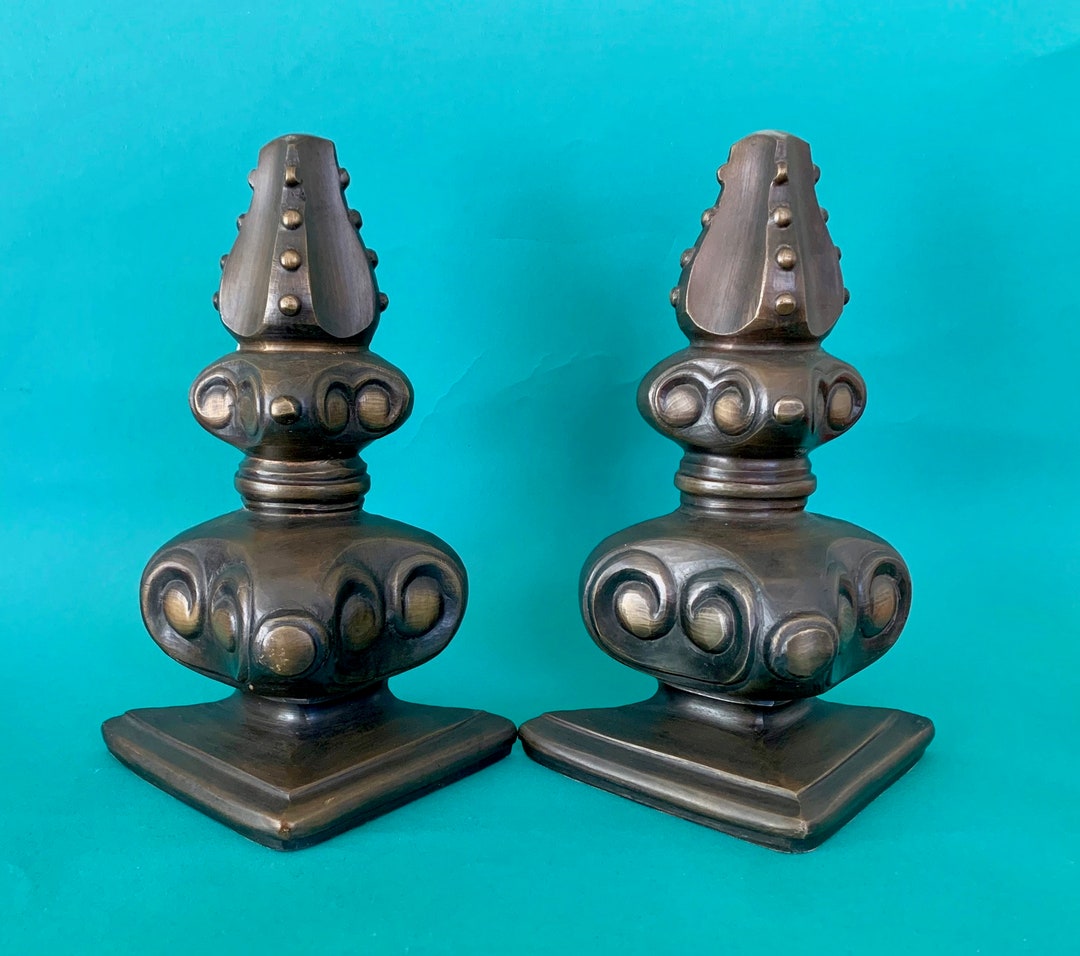 BOOKENDS: Large Gothic Revival Reformed Modern Victorian Bronze - Etsy