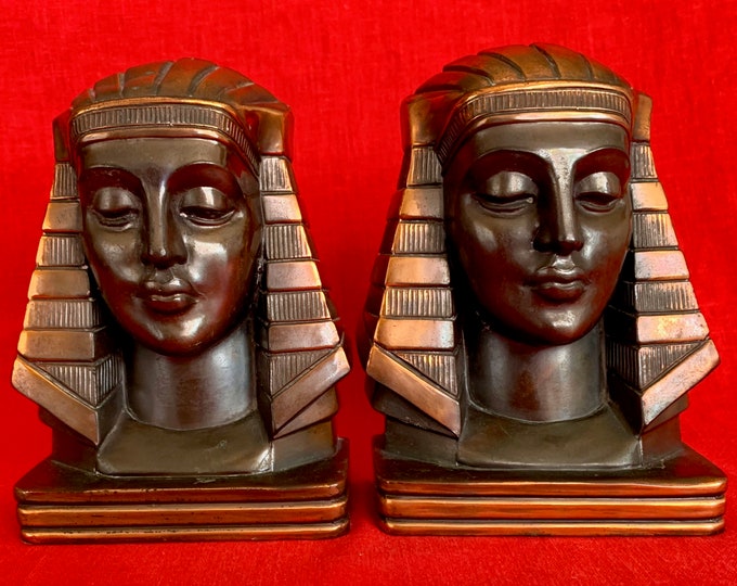 BOOKENDS: Egyptian Revival Dodge Mid-century - Etsy