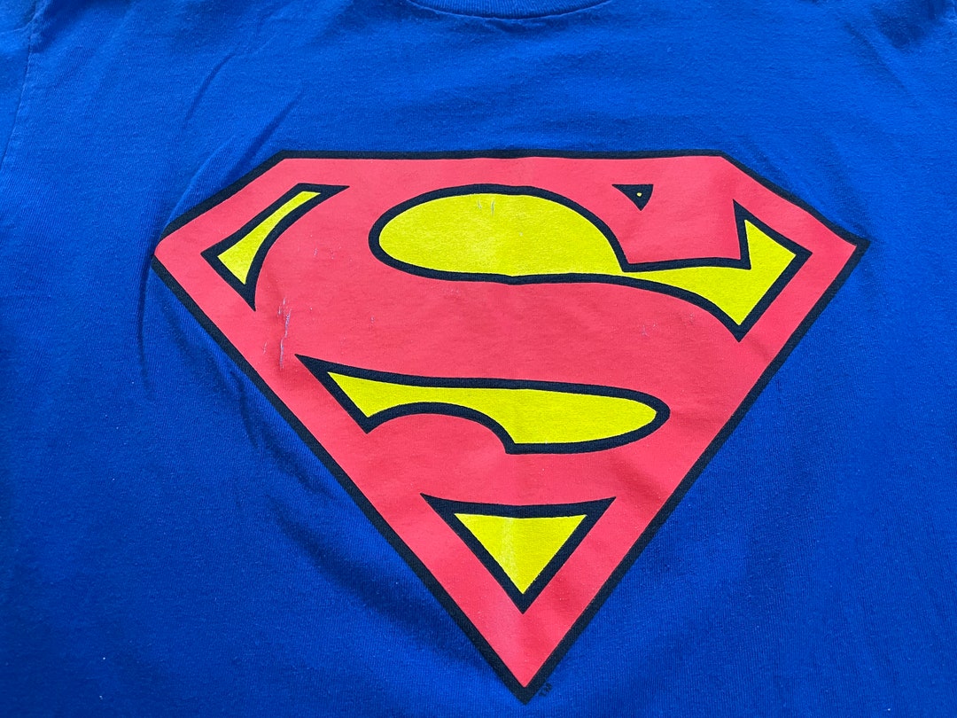 1999 90s Superman Ride of Steel Six Flags Darrien Lake Ohio vintage t ...