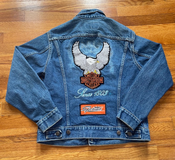 80s/90s Harley Davidson Denim Jacket Extremely Rare Biker 80s/90s Harley Davidson Denim Jacket Extremely Rare Biker
