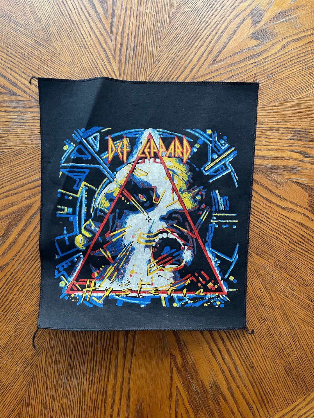 Vintage 80s Def Leppard Back Patch - Deadstock Band Tee Graphic - Etsy