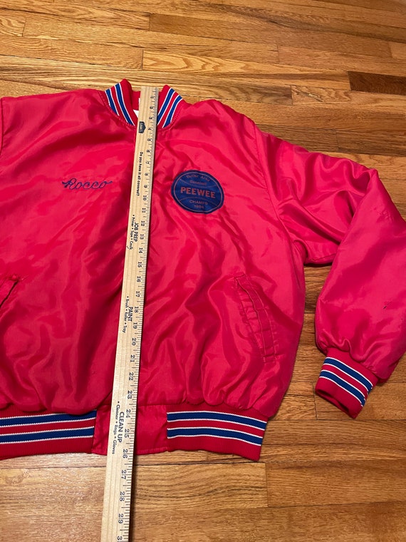 1984 80s chain stitch pee wee baseball button up wind… - Gem