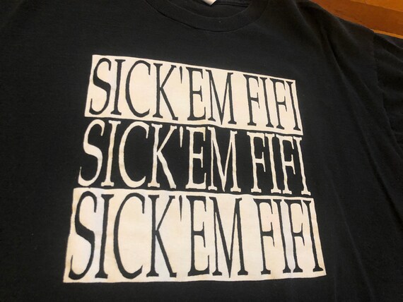 1993 90s Sick’em Fifi vintage t-shirt insanely rare b… - Gem