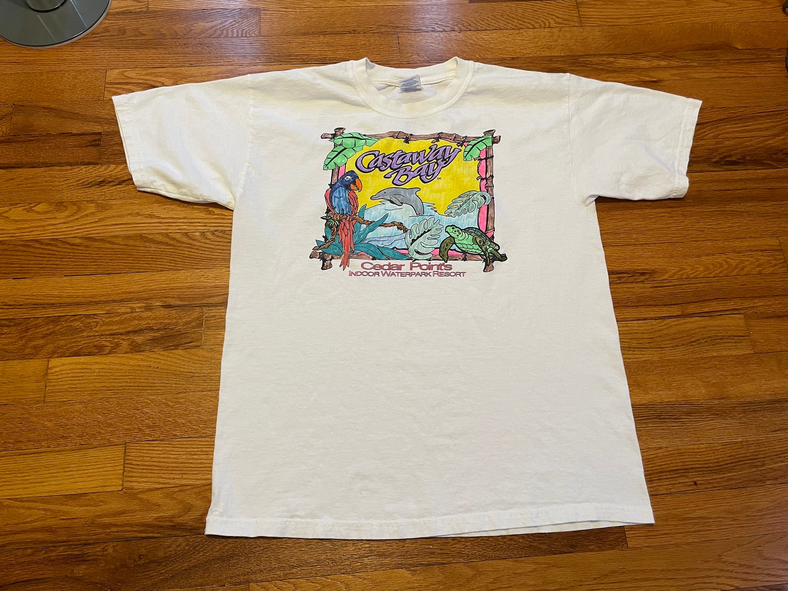 90s Cedar Point Amusement Park T-shirt White Large Castaway - Etsy