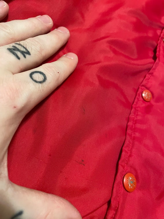 1984 80s chain stitch pee wee baseball button up wind… - Gem