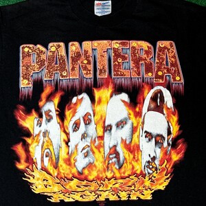 90s 1995 Pantera With Snake Eyes Vintage T-shirt Rare Graphic Original ...