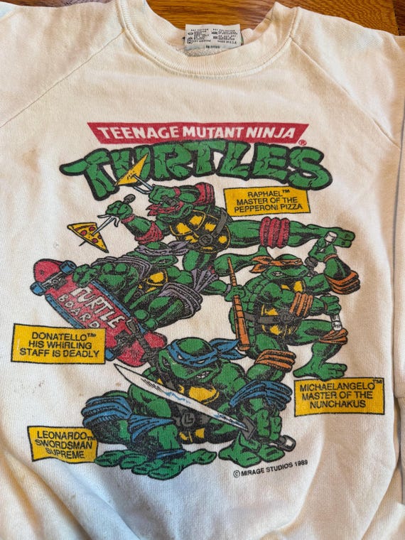 1988 TMNT Crewneck Sweatshirt, Youth Large, Vintage C… - Gem