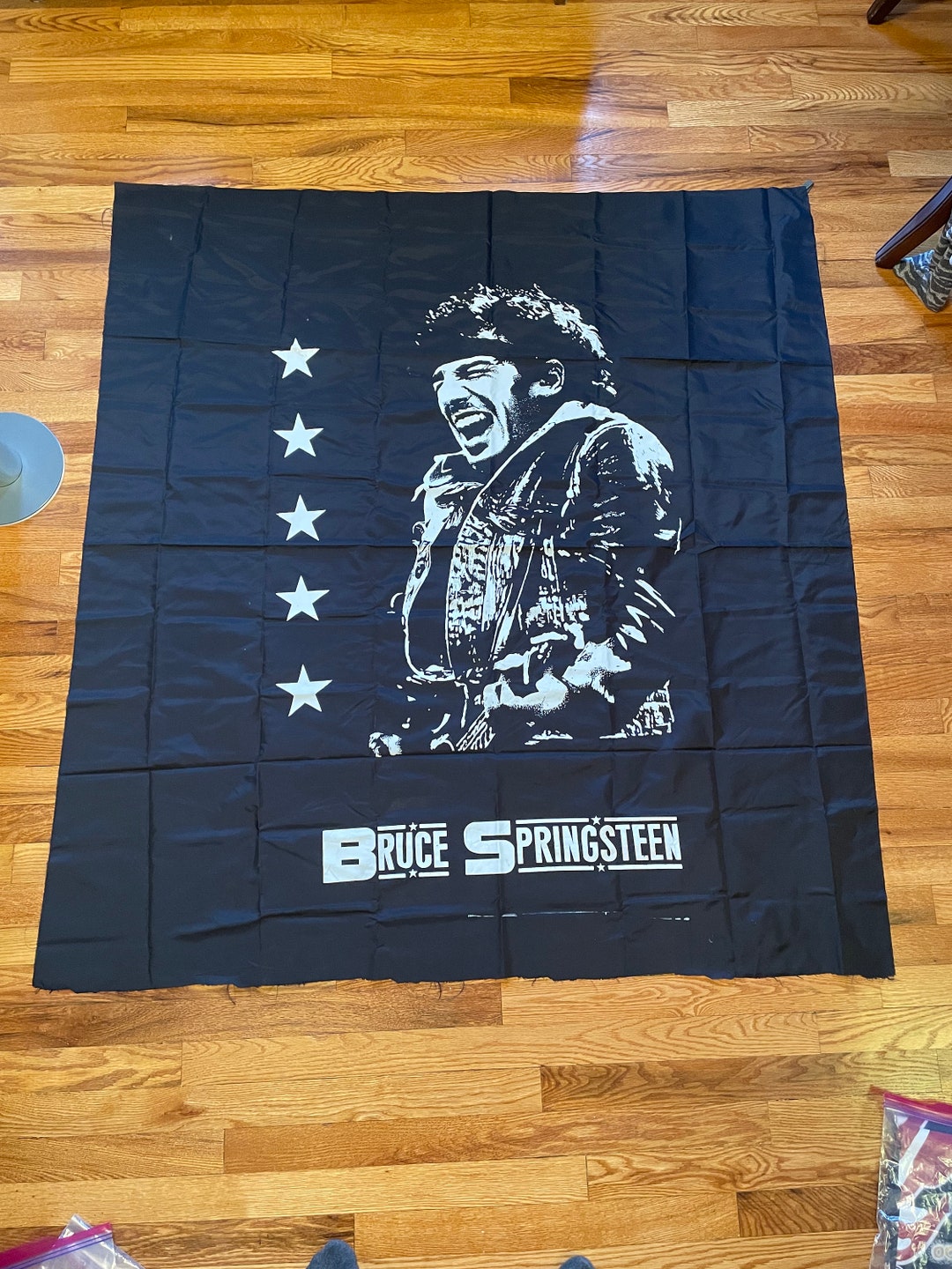 80s Bruce Springsteen the Boss Huge Wall Tapestry Artwork Poster Patch ...