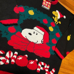 WOW 80s/90s Snoopy & Friends Oversized Sweater DEADSTOCK New With Tags ...