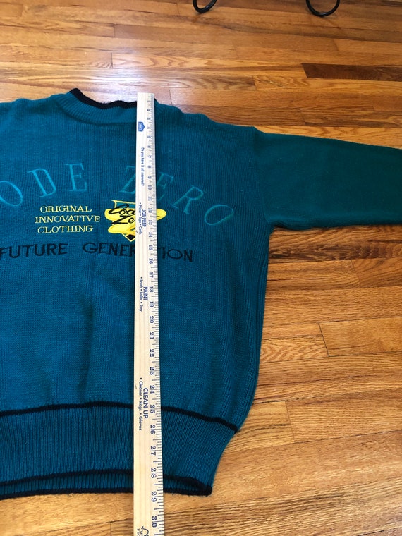 80s/90s Code Zero Intensity brand Vintage sweater inn… - Gem
