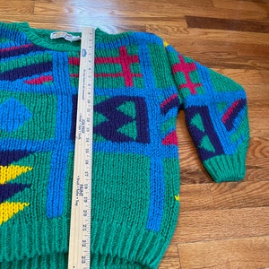 Incredible Retro 80s Wacky Sweater With Shoulder Pads Very New Wave ...