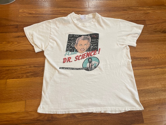 80s ask Dr. Science Vintage T-shirt Extremely Rare Comedy | Etsy