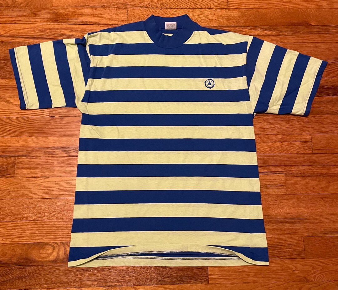 80s Converse All Star Green Blue Striped T-shirt Extremely Rare Vintage ...