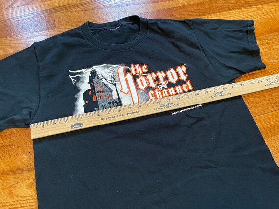 00s The Horror Channel vintage t-shirt rare movie pro… - Gem