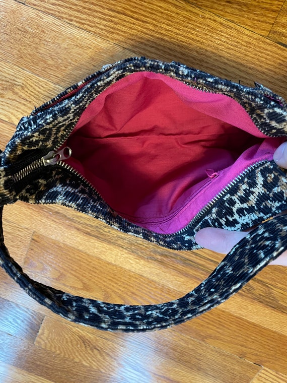 cute 90s retro leopard cheetah print handbag purse Sp… - Gem