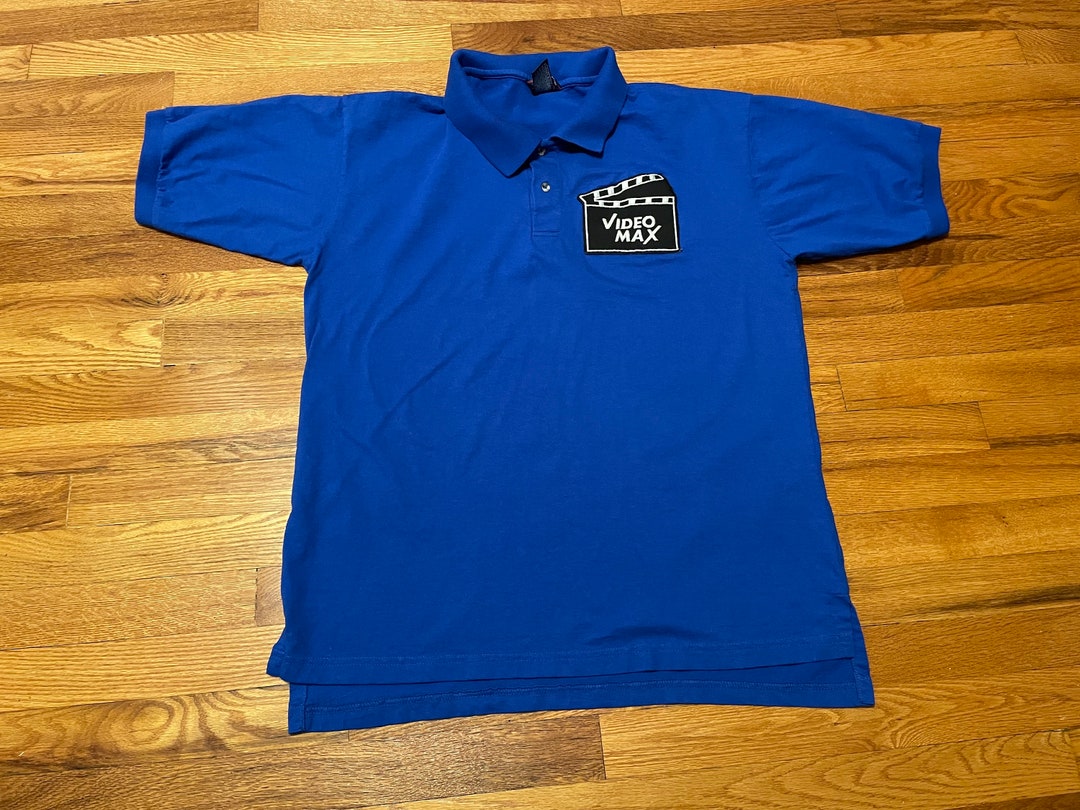 Authentic 90s Video Store Uniform Polo Shirt Blockbuster Movie Wardrobe ...