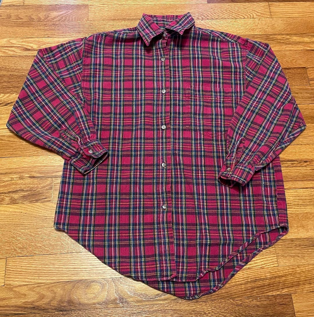 GRUNGE Perfection 90s Quizz New York Brand Flannel Button up Punk ...