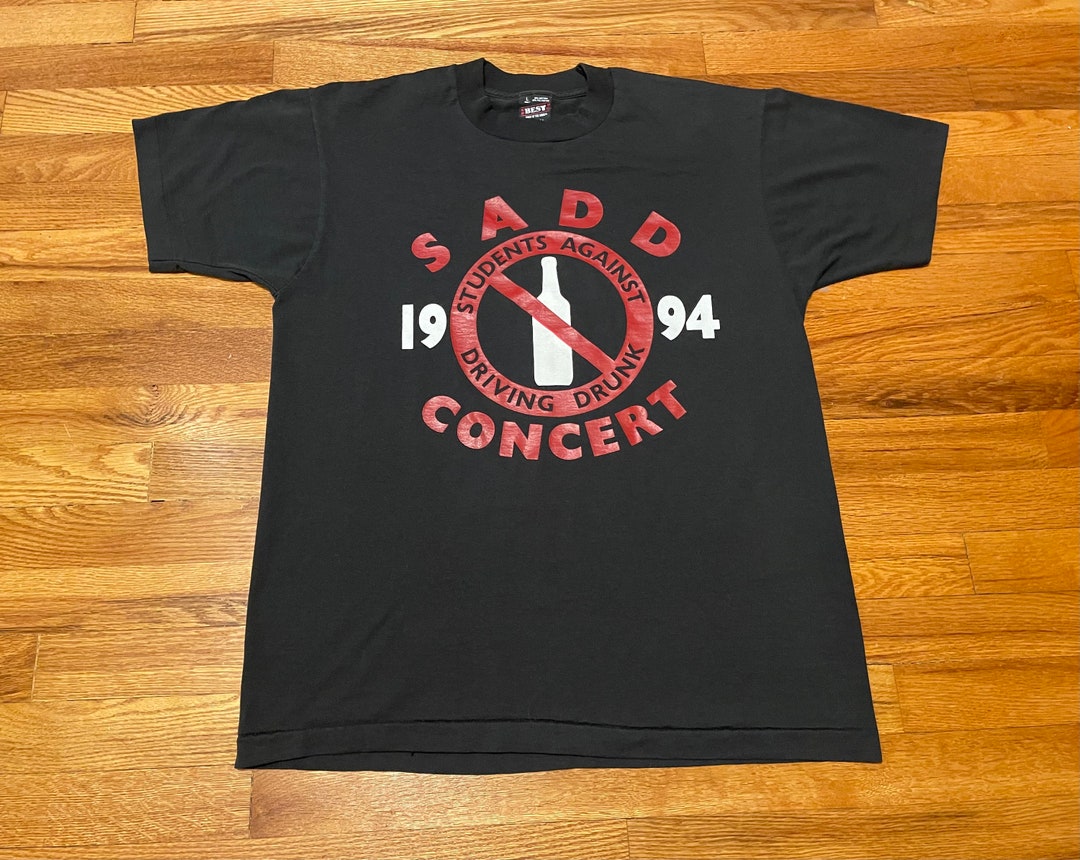 1994 90s SADD Concert Vintage T-shirt Obscure Heavy Metal Bands Large ...