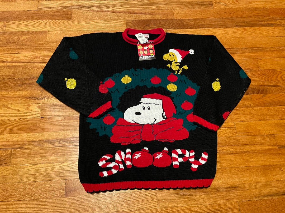 WOW 80s/90s Snoopy & Friends Oversized Sweater DEADSTOCK New With Tags ...