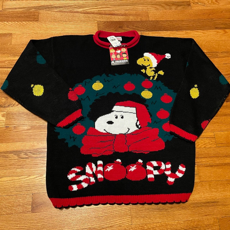 Peanuts Christmas Sweater - Etsy