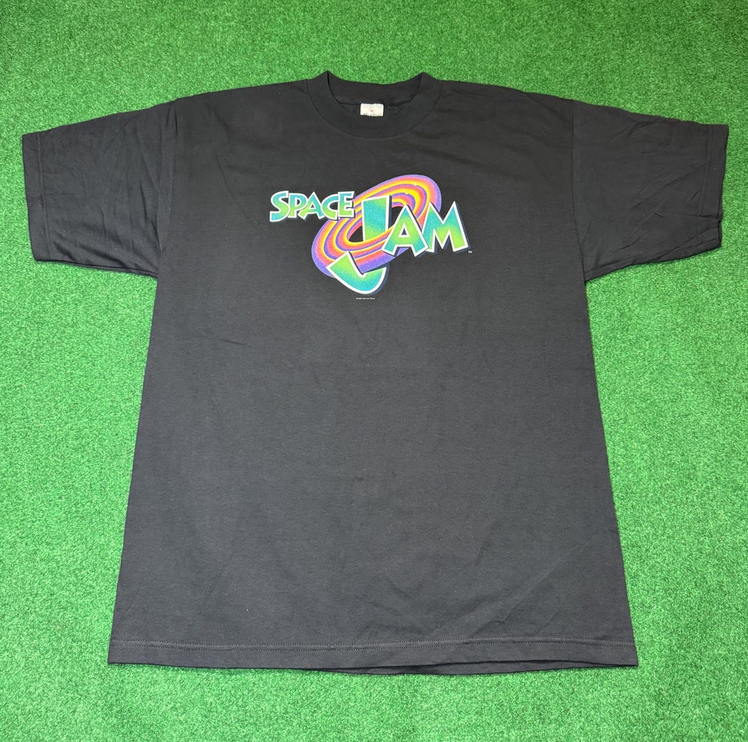 1996 90s Space Jam Iconic T-shirt Rare Vintage XL Deadstock Michael ...