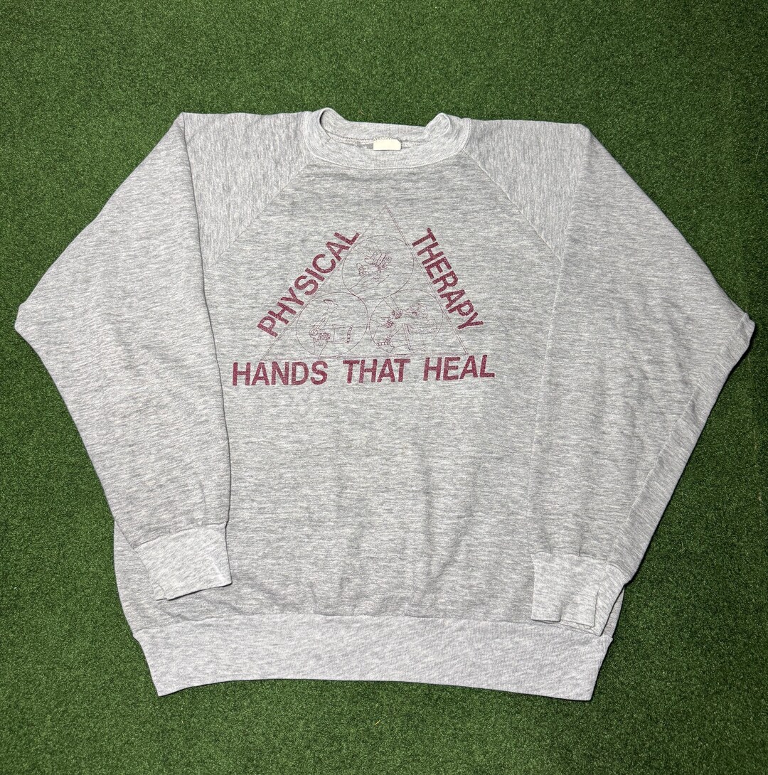 70s/80s Physical Therapy Hands That Heal Vintage Crewneck Sweatshirt ...