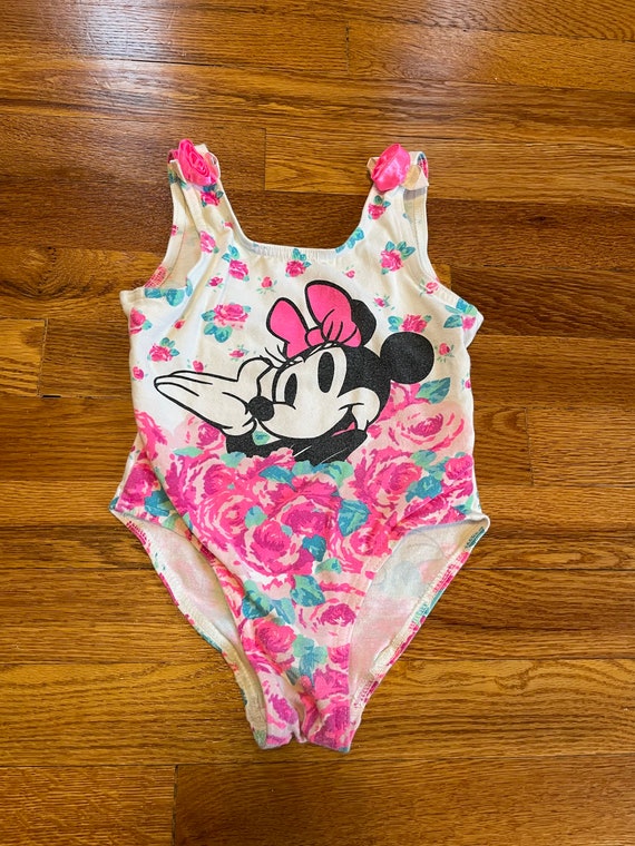 Super Cute 90s Minnie Mouse Pink Swimsuit One Piece B… Gem