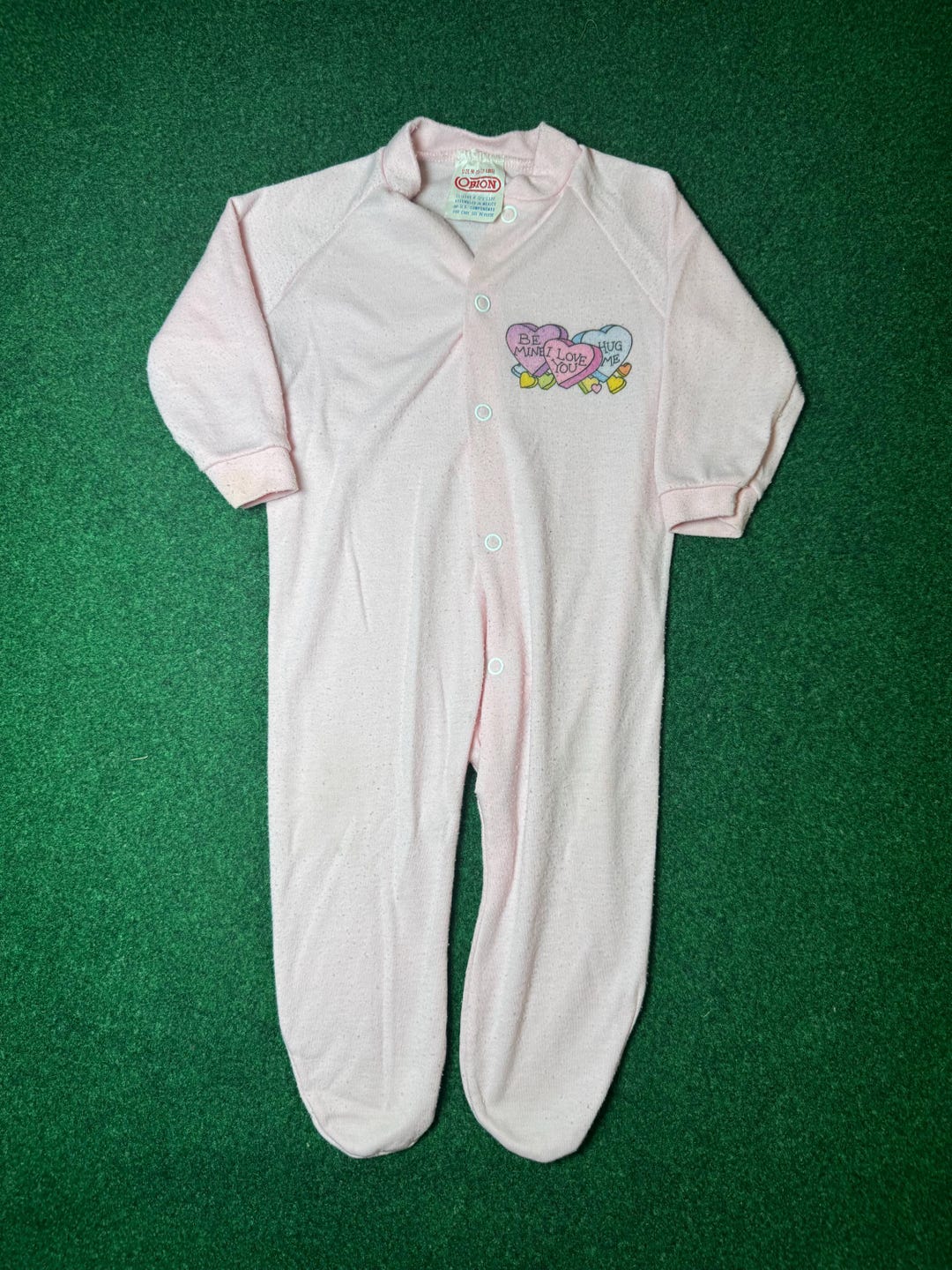 Vintage Baby Pink Bodysuit, 6-9 Months, Valentine's Theme - Etsy