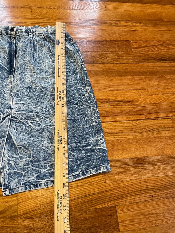 rocker acid wash 80s/90s denim jeans skirt sexy badas… - Gem